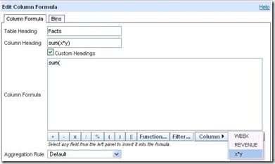 Statistical Analysis Using Linear Regression in OBIEE
