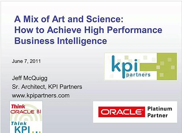 Achieve High Performance Business Intelligence