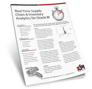 Info Sheet - Real-Time Supply Chain & Inventory Analytics