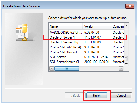 Oracle BI Server Connectivity with Tableau (Part 1)