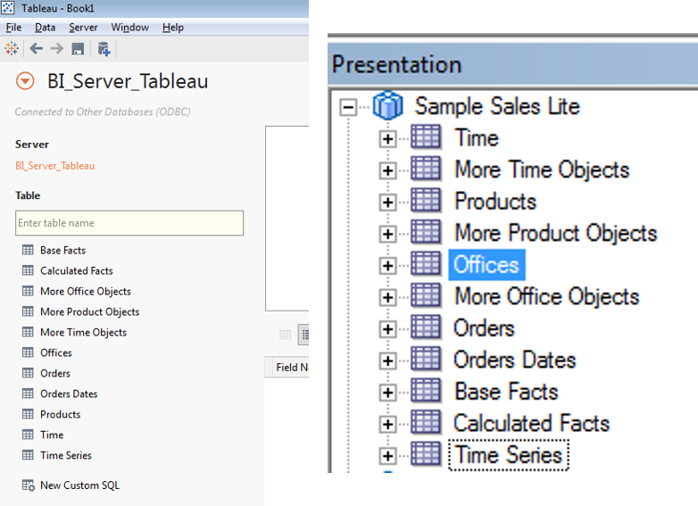 Oracle BI Server Connectivity with Tableau (Part 2)