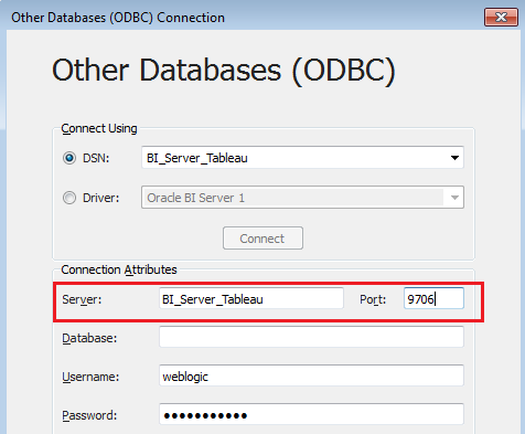 Oracle BI Server Connectivity with Tableau (Part 2)
