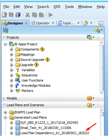 How to Setup Dependencies between Load Plans in Oracle Data Integrator